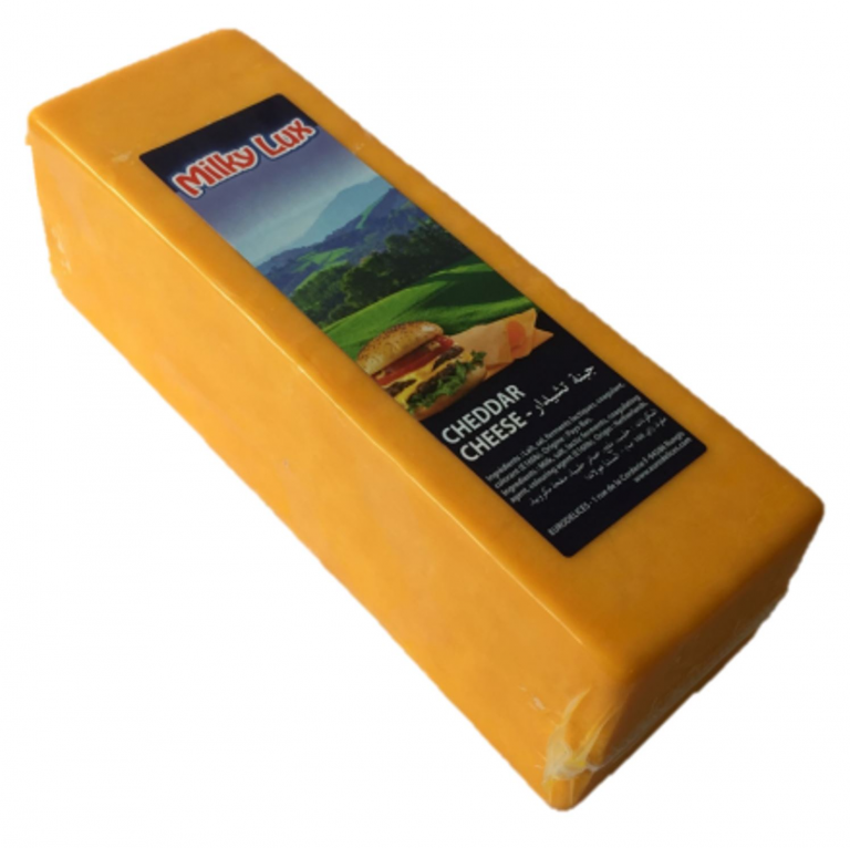 Cheddar rouge bloc 3KG Milky LUX – Salipro